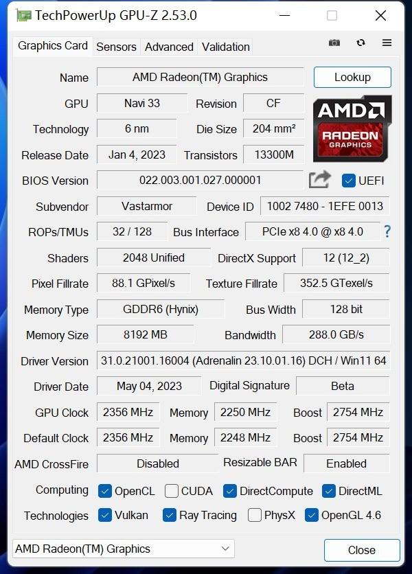瀚铠RX 7600显卡评测 3A百帧甜品卡 - 知乎