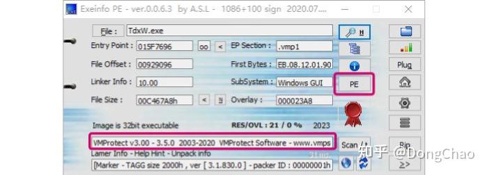 跳过VMProtect_v3.x加壳软件调试器检查 - 知乎