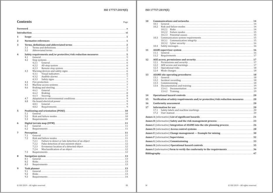 ISO 17757-2019（原版PDF）+Chinese（ISO中文版翻译）土方机械和采矿.自动和半自动机械系统安全 - 知乎