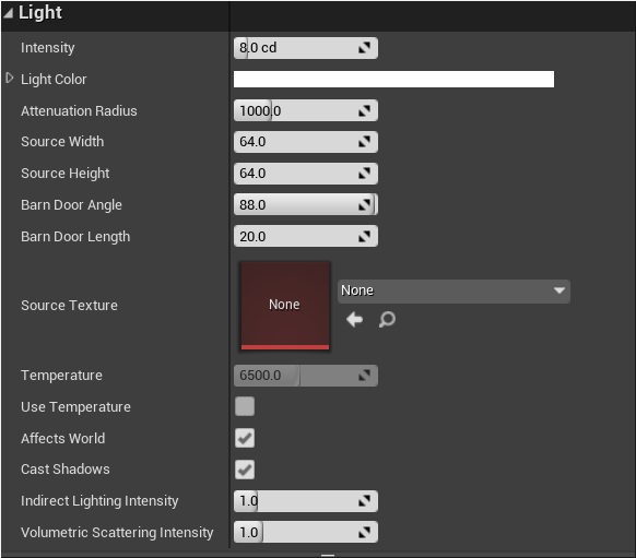 UE4_虚幻引擎基础照明_灯光类型 - 知乎