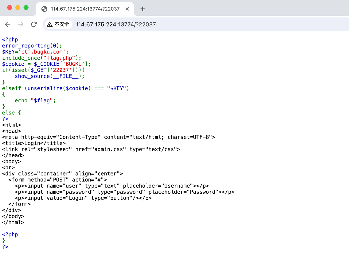 Bugku-CTF-点login咋没反应（PHP序列化） - 知乎