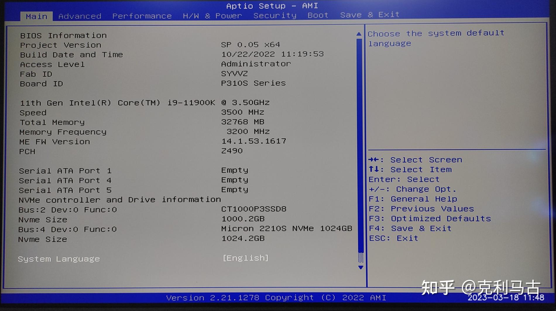 AMI BIOS 选项展示及部分解释(by ChatGPT) - 知乎