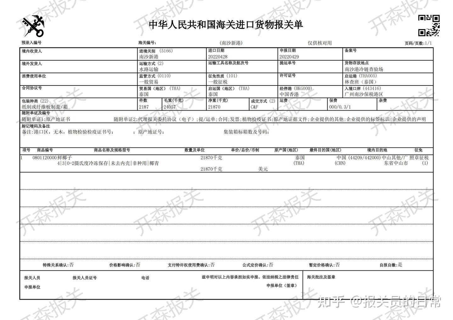 【海关报关】收藏 | 新鲜水果进口实操案例 - 知乎