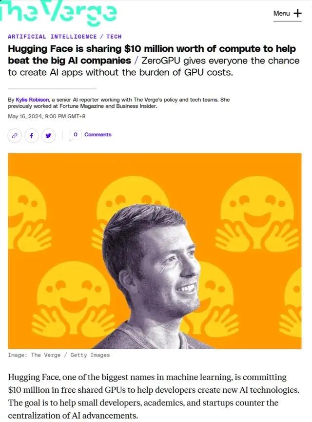ZeroGPU：Hugging Face宣布推出免费AI算力计划 - 知乎