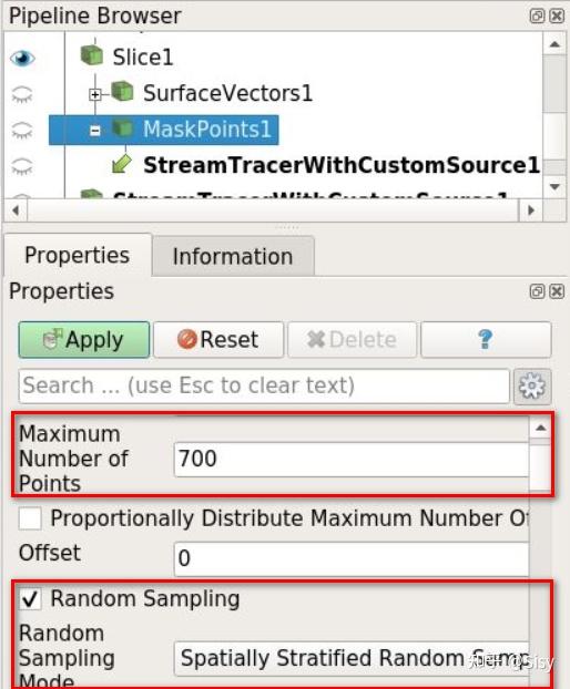 ParaView-平面流线图绘制方法(GUI&Python)-surface vectors, mask points, stream ...