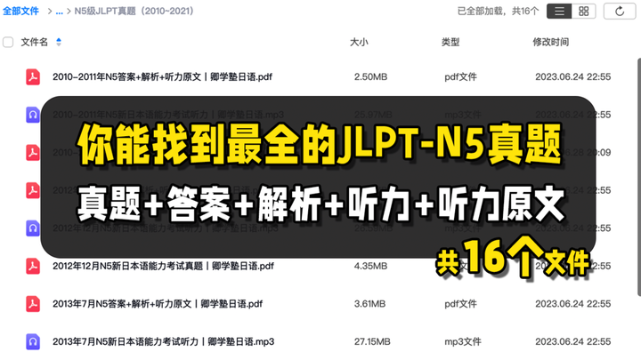 N5级JLPT：你能找到最全、超清楚的历年N5真题+答案+解析+听力+原文 - 知乎