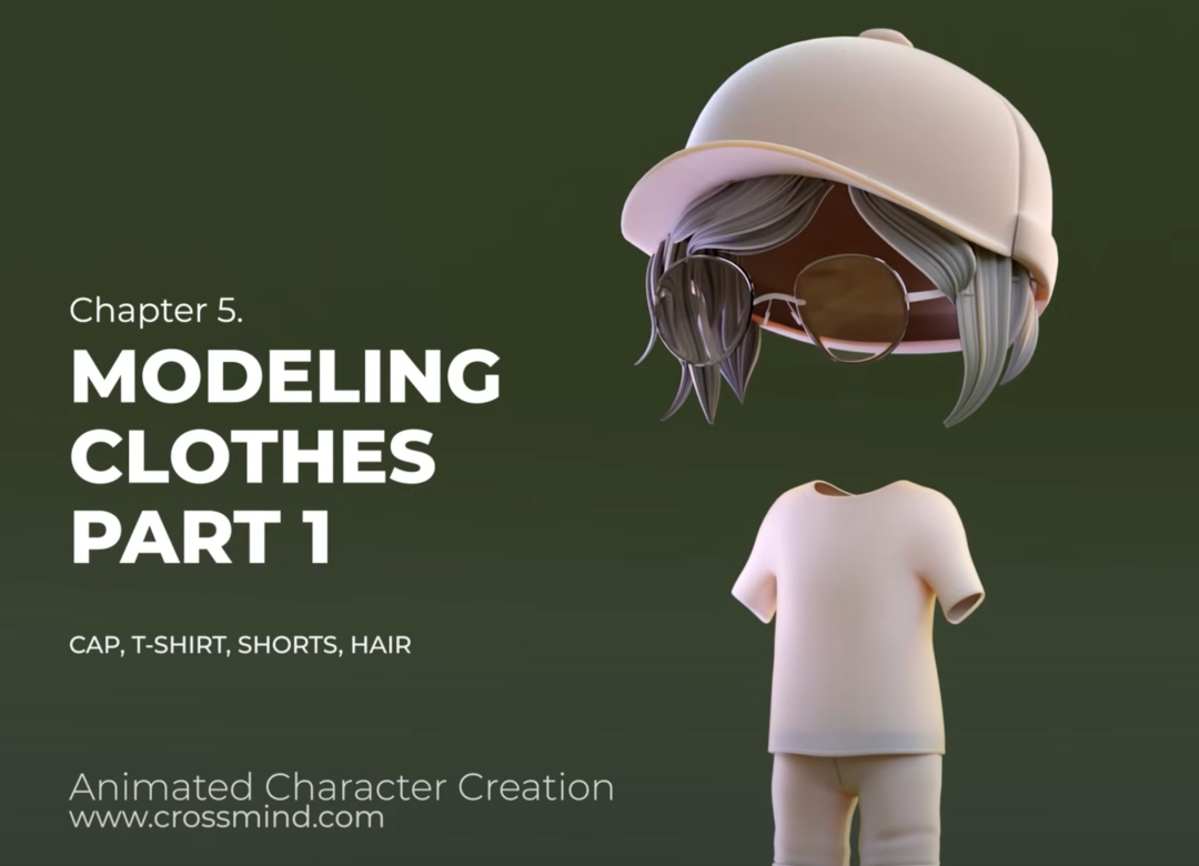 CrossMind Studio：3D动画角色创造教程（5服饰建模-上-T恤和裤子）内含原视频 - 知乎