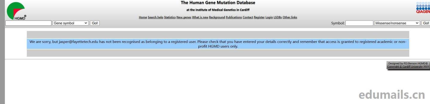 HGMD人类基因突变数据库学术edu账号申请攻略 - 知乎