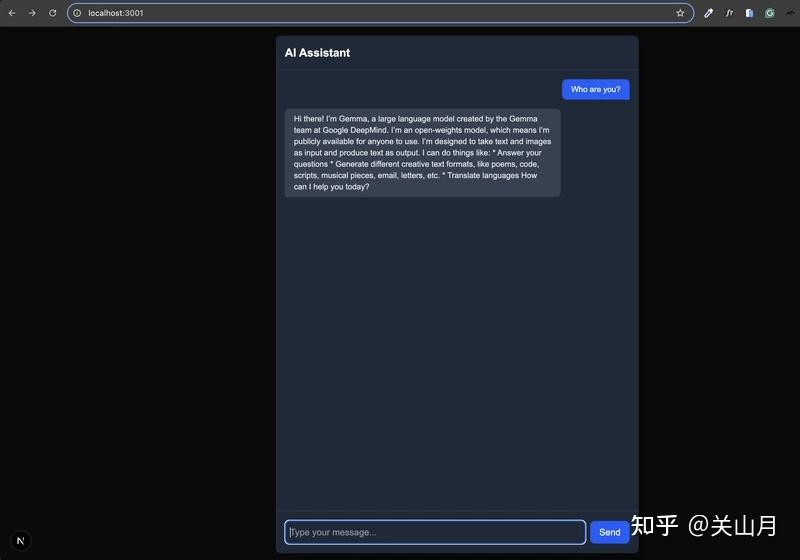 使用 Ollama 和 Next.js 构建 AI 助手 - 知乎