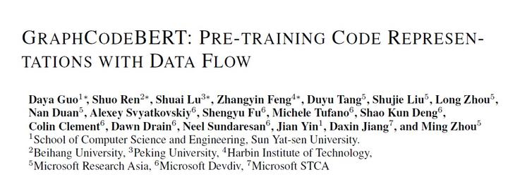 GraphCodeBert：基于数据流的代码表征预训练模型 - 知乎