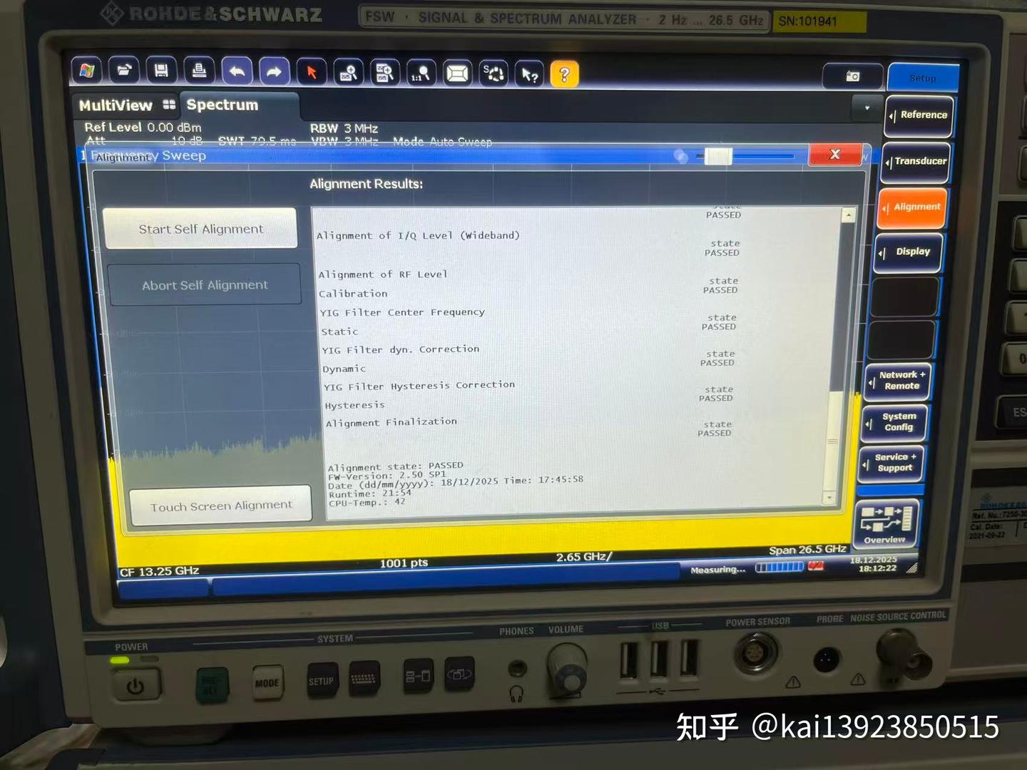 信号分析仪中的爱马仕（罗德与施瓦茨FSW26) - 知乎