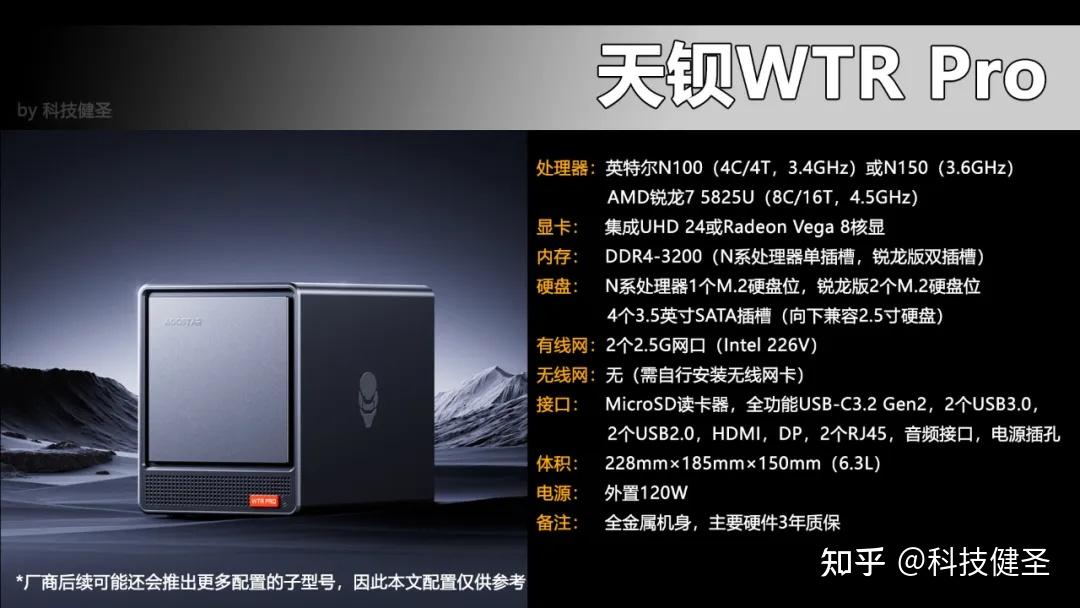 天钡WTR Pro升级N150处理器 1459元拿下四盘位NAS迷你主机 - 知乎