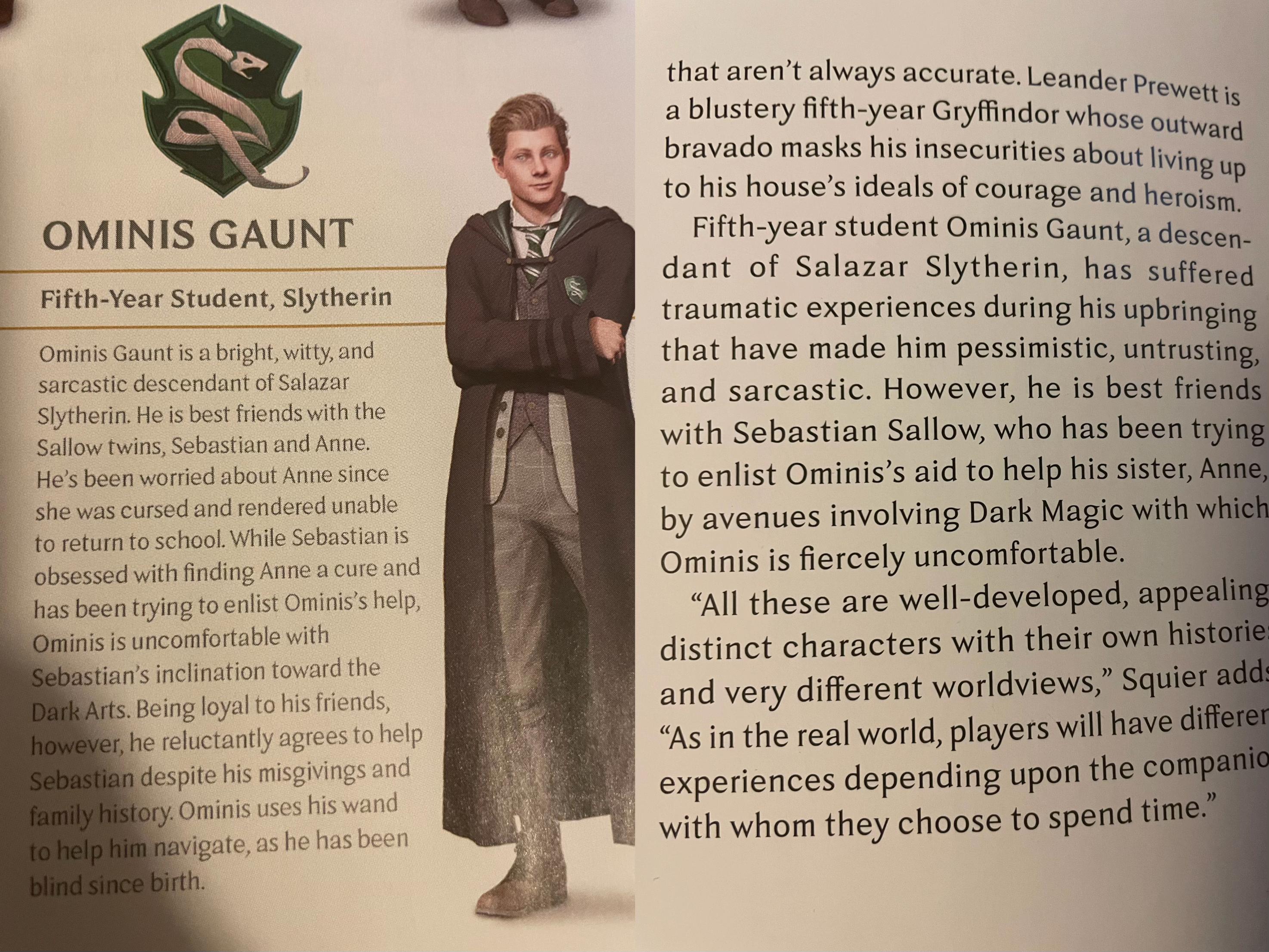 如何评价游戏《霍格沃茨之遗》中的奥米尼斯·冈特（Ominis Gaunt）? - 知乎