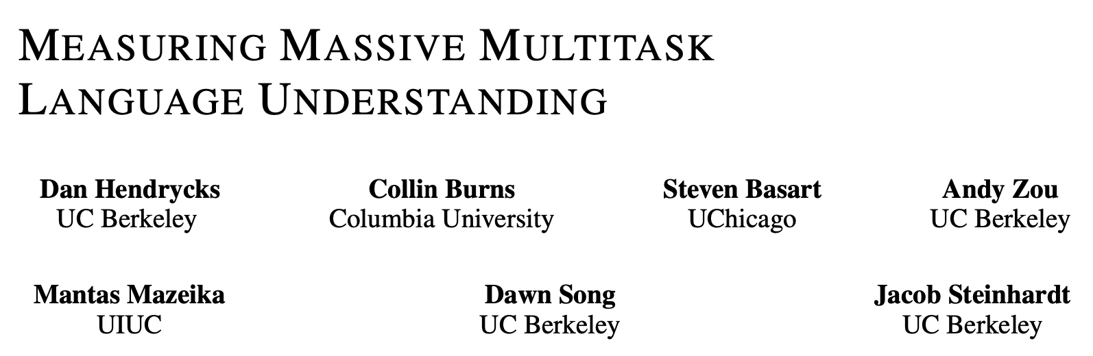 [108] MMLU: 一个LLM评估数据集 - 知乎