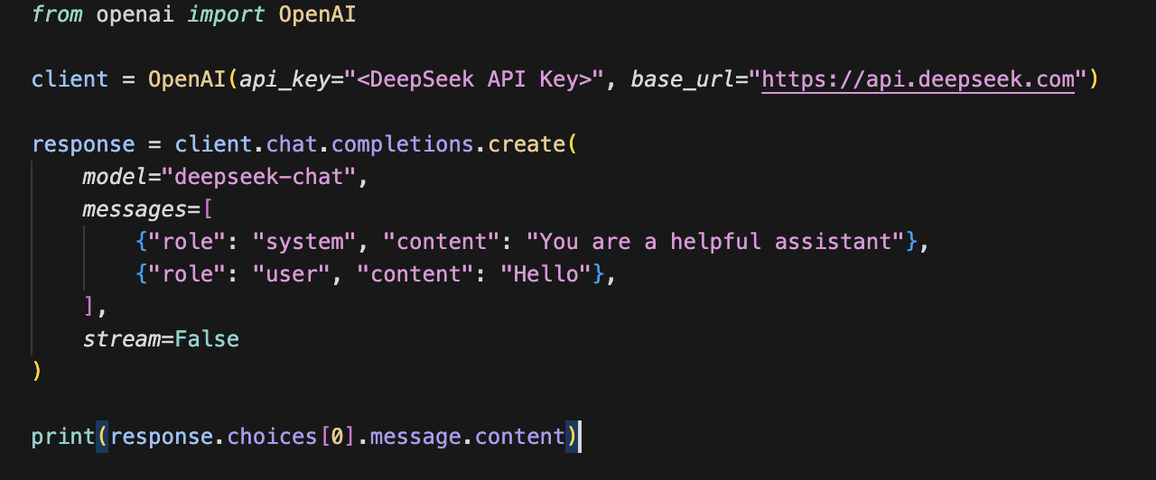 DeepSeek来了！手把手教你用Python接入AI大模型 - 知乎