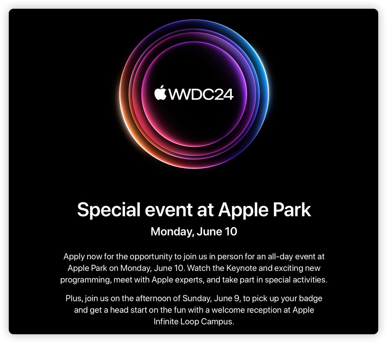 WWDC 2024 时间确定 6/10 举办！苹果邀请函正式发出 - 知乎