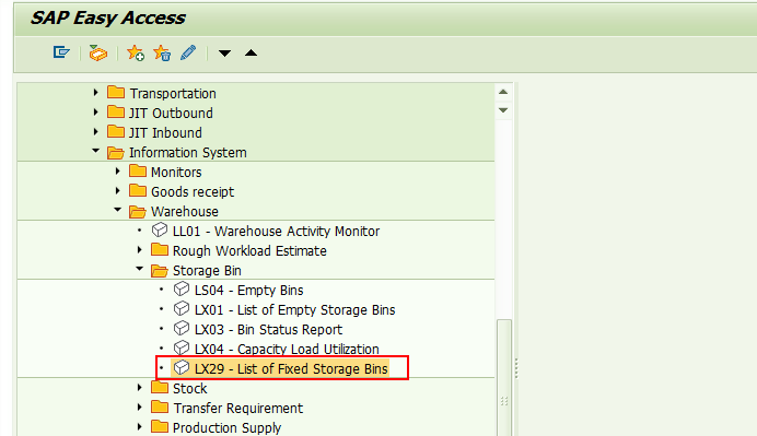 SAP WM初阶事务代码LX29 - List of Fixed Storage Bins - 知乎