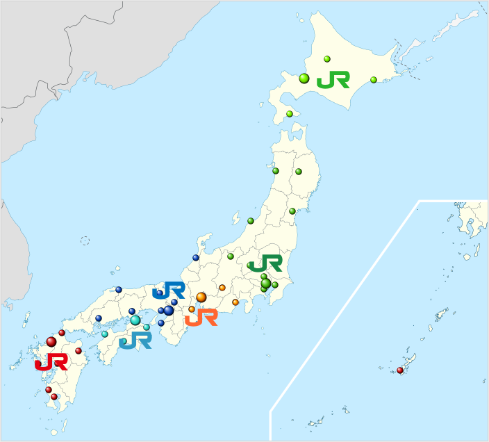 【攻略·交通】JR各公司的运营范围 - 知乎