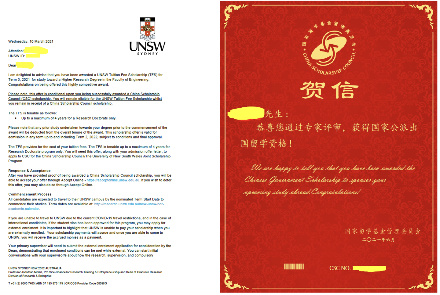 UNSW+CSC Ph.D.申请2021 - 知乎