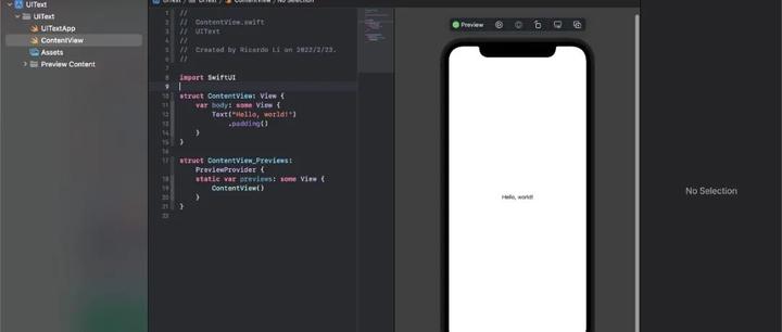 SwiftUI极简教程01:搭建一个新项目&Text文字的使用 - 知乎