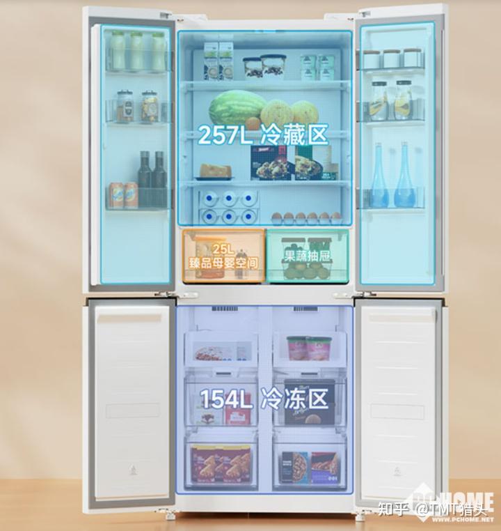 米家冰箱新成员分储鲜十字436L，60cm 超薄平嵌，2499 元 - 知乎