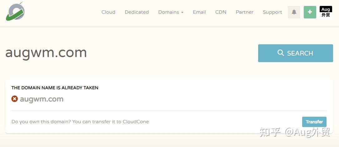 独立站域名注册哪家强？深度好文让小白在CloudCone轻松拥有.com域名！ - 知乎