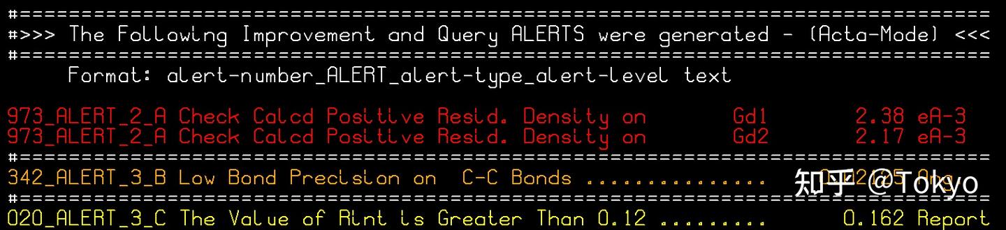 CheckCIF-B级警报PLAT412 - 知乎