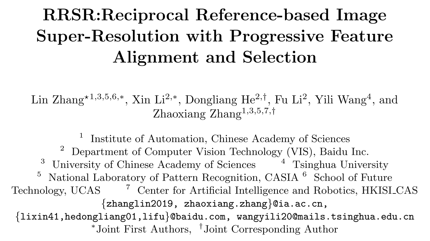 Reciprocal Ref-based Image Super-Resolution with Progressive Feature ...