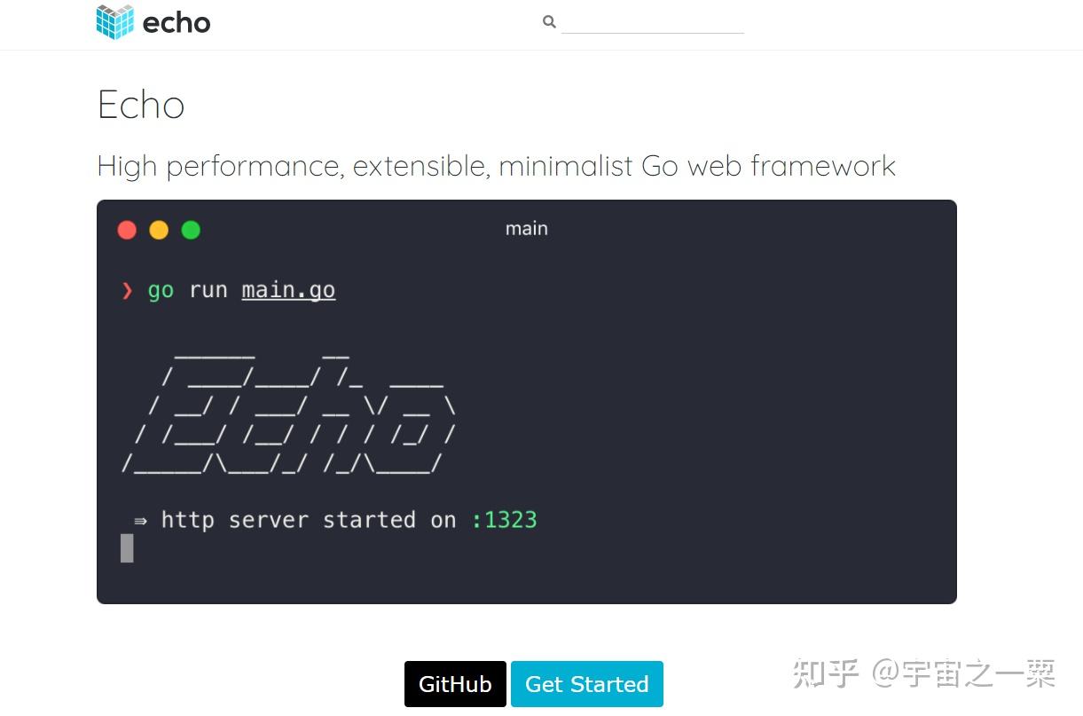 回声嘹亮之 Go 的 Echo 框架上手初体验 - 知乎