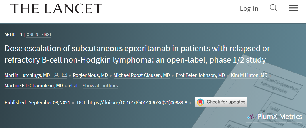 Epcoritamab有效率88%，双抗治疗肿瘤时代或将到来 - 知乎