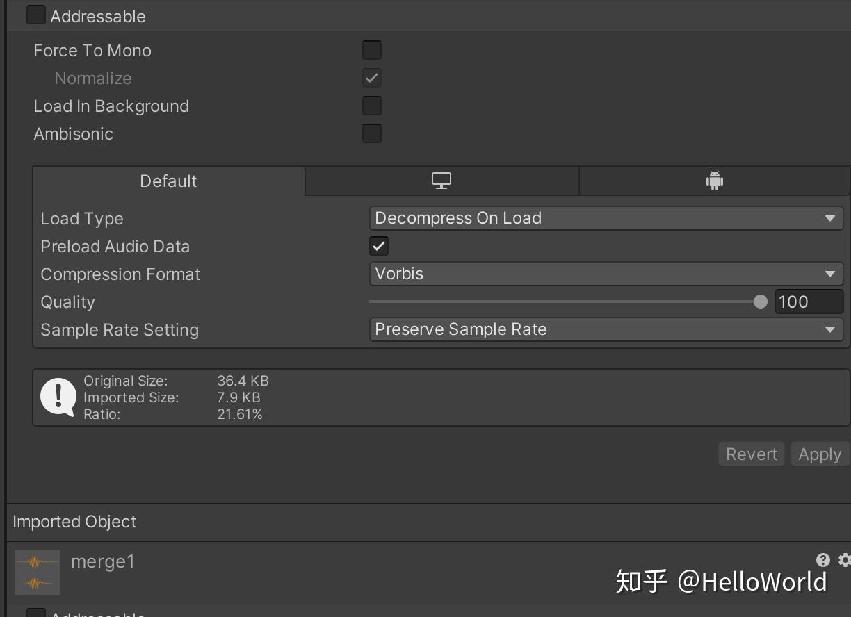 Unity3D 效率优化:资源导入预处理 AssetPostprocessor - 知乎