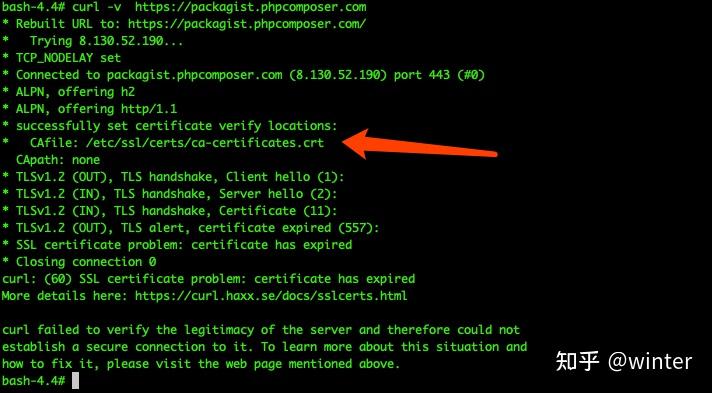 容器证书过期问题处理curl: (60) SSL certificate problem: certificate has expired - 知乎