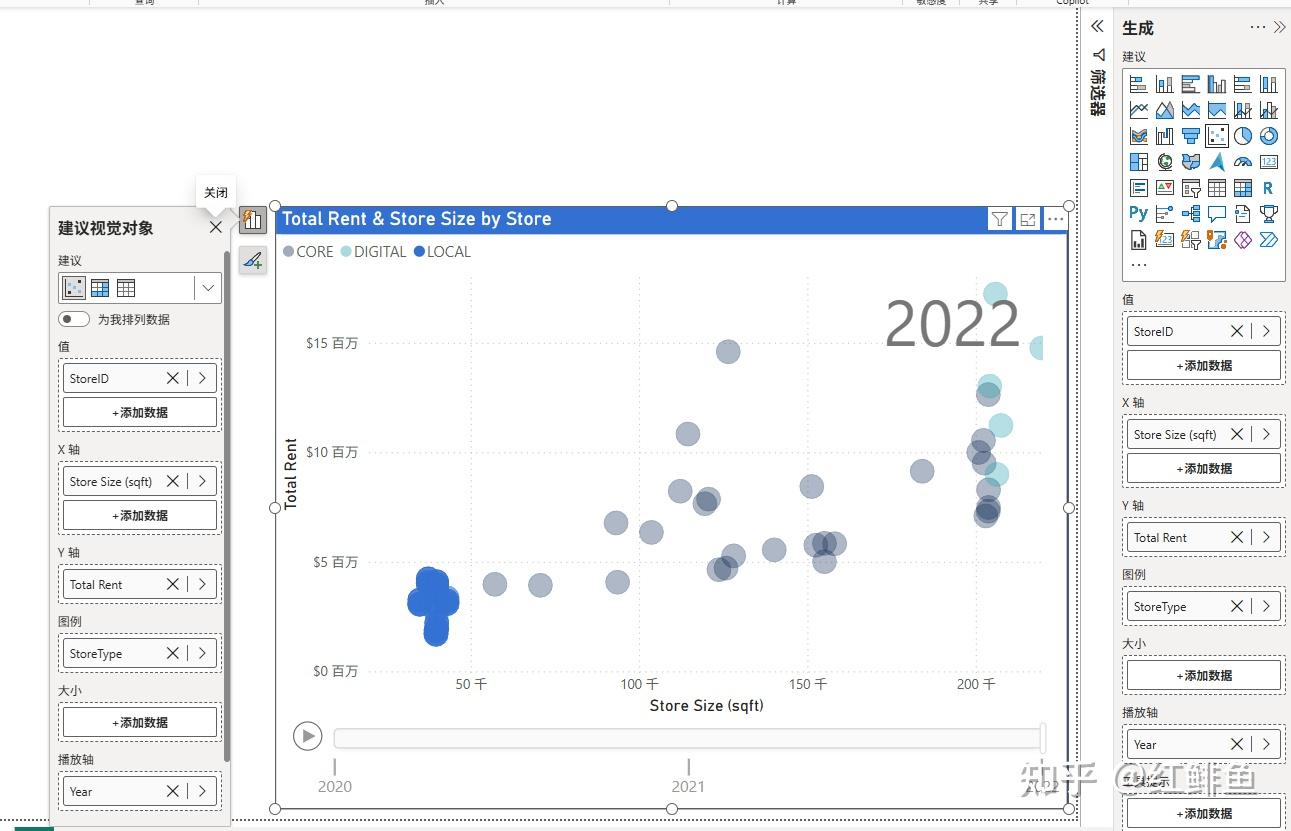 Power BI知识反刍⑪：散点图播放轴（动态播放效果） - 知乎