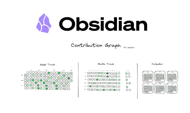 让 Obisidian 没有难用的热力图插件，Contribution Graph 重大更新 - 知乎