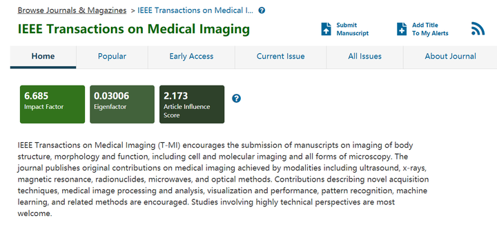 期刊品鉴：IEEE Transactions on Medical Imaging (TMI) - 知乎