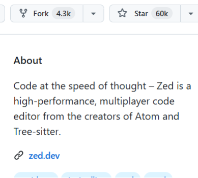 拥有 60K star! 高性能Rust代码编辑器，极致秒开！ - 知乎