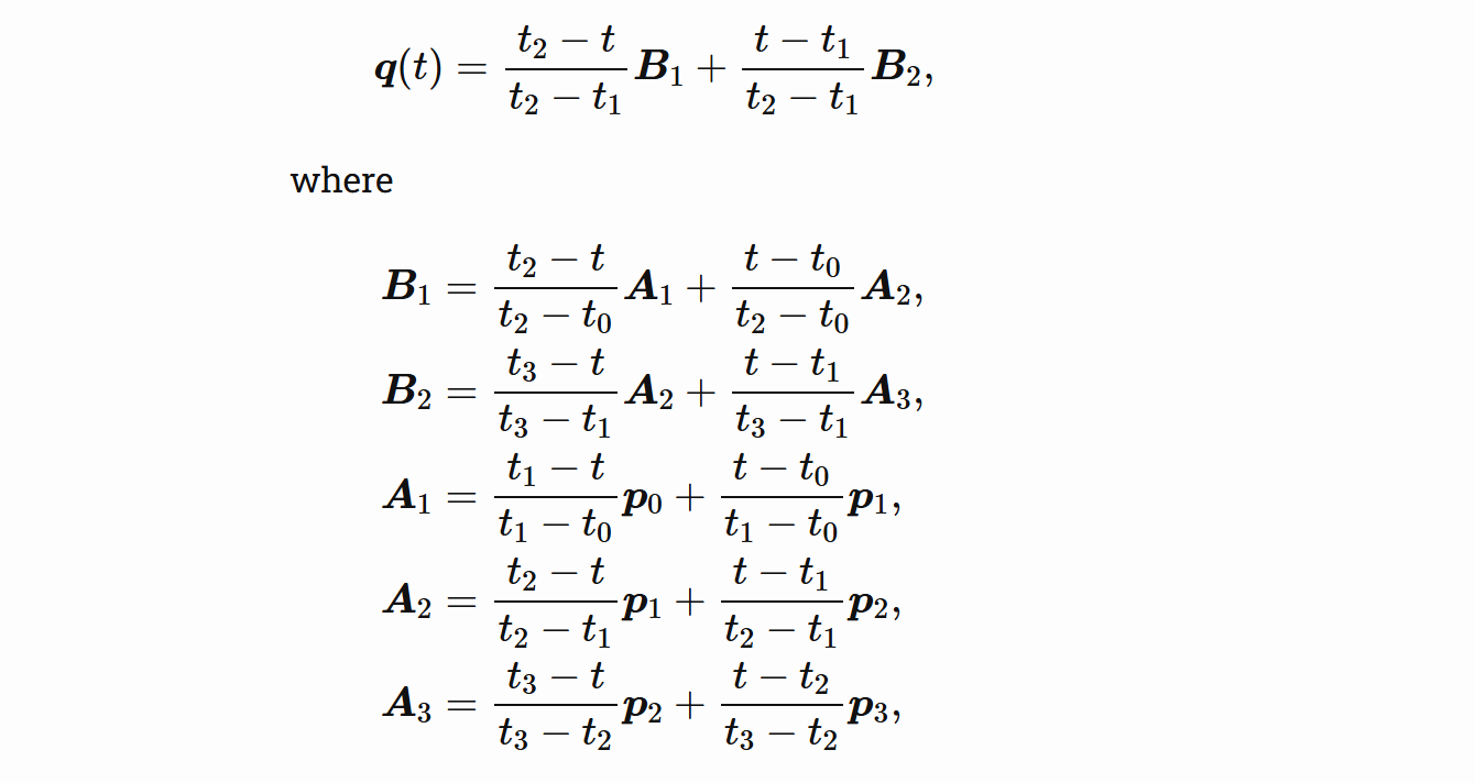 Catmull-Rom样条插值 - 知乎