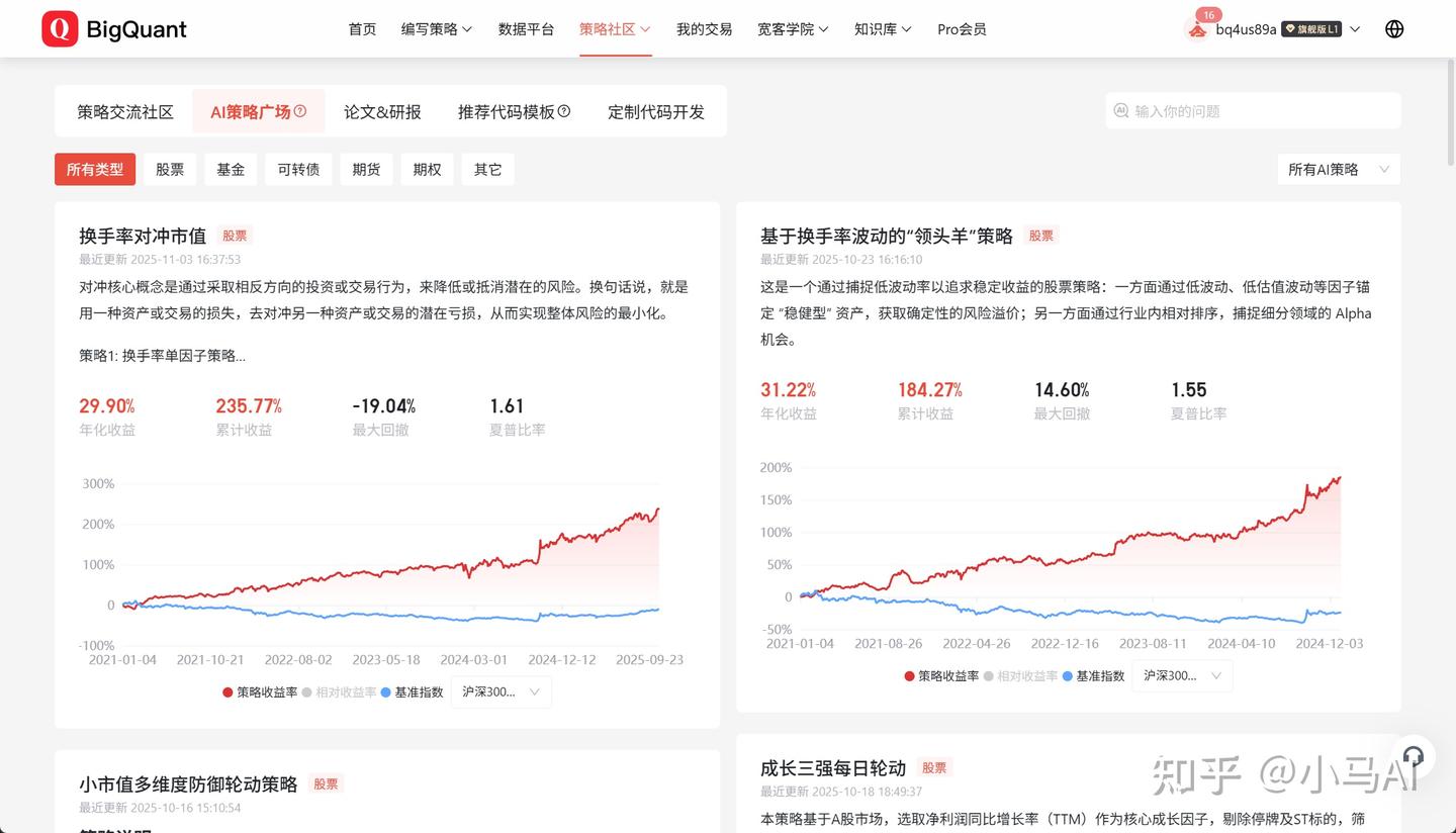 BigQuant AI对话式量化交易平台 - 知乎