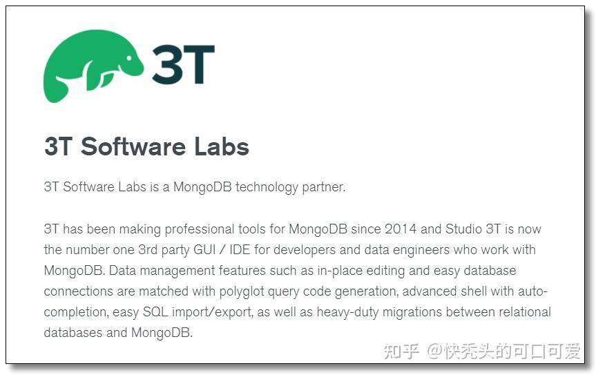 MongoDB GUI可视化客户端管理工具推荐 - 知乎