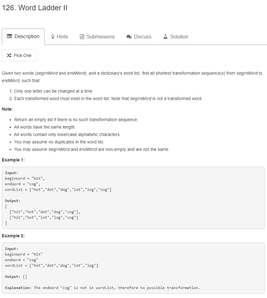 126*. Word Ladder II - 知乎