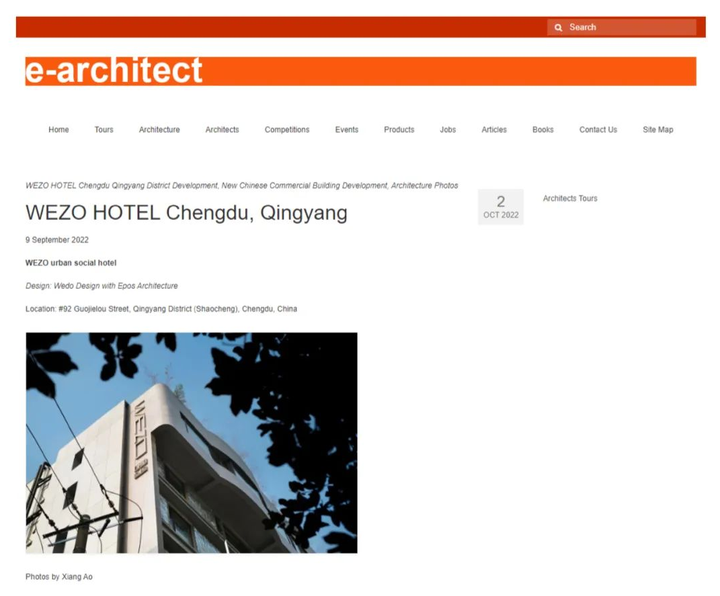 鹏基完工项目：WEZO围坐酒店入选英国e-architect - 知乎