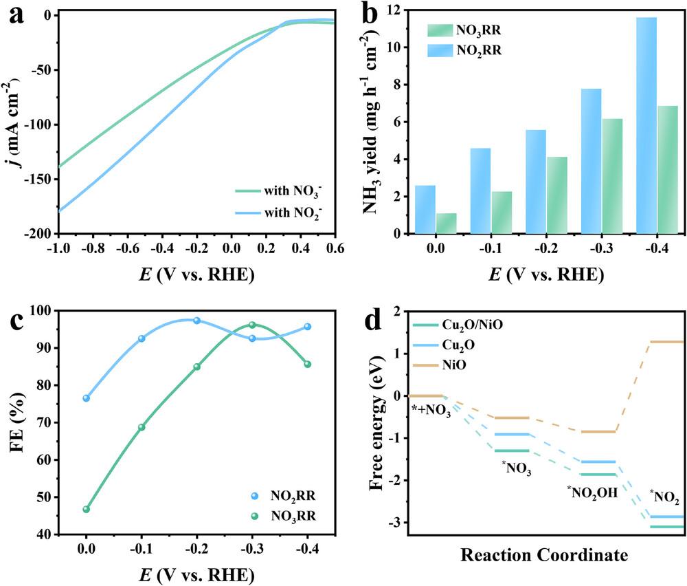 南开大学袁忠勇课题组Adv. Funct. Mater.：高活性氢保留能的异质结催化剂促进串联亚硝酸盐还原产氨 - 知乎