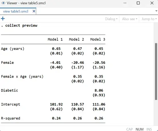 Stata软件之定制表格 - 知乎