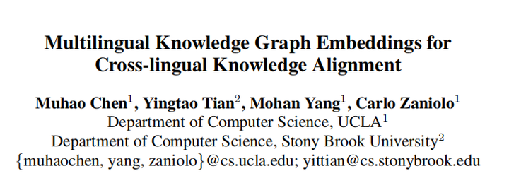 MTransE:Multilingual Knowledge Graph Embeddings for Cross-lingual Knowledge Alignment阅读笔记 - 知乎