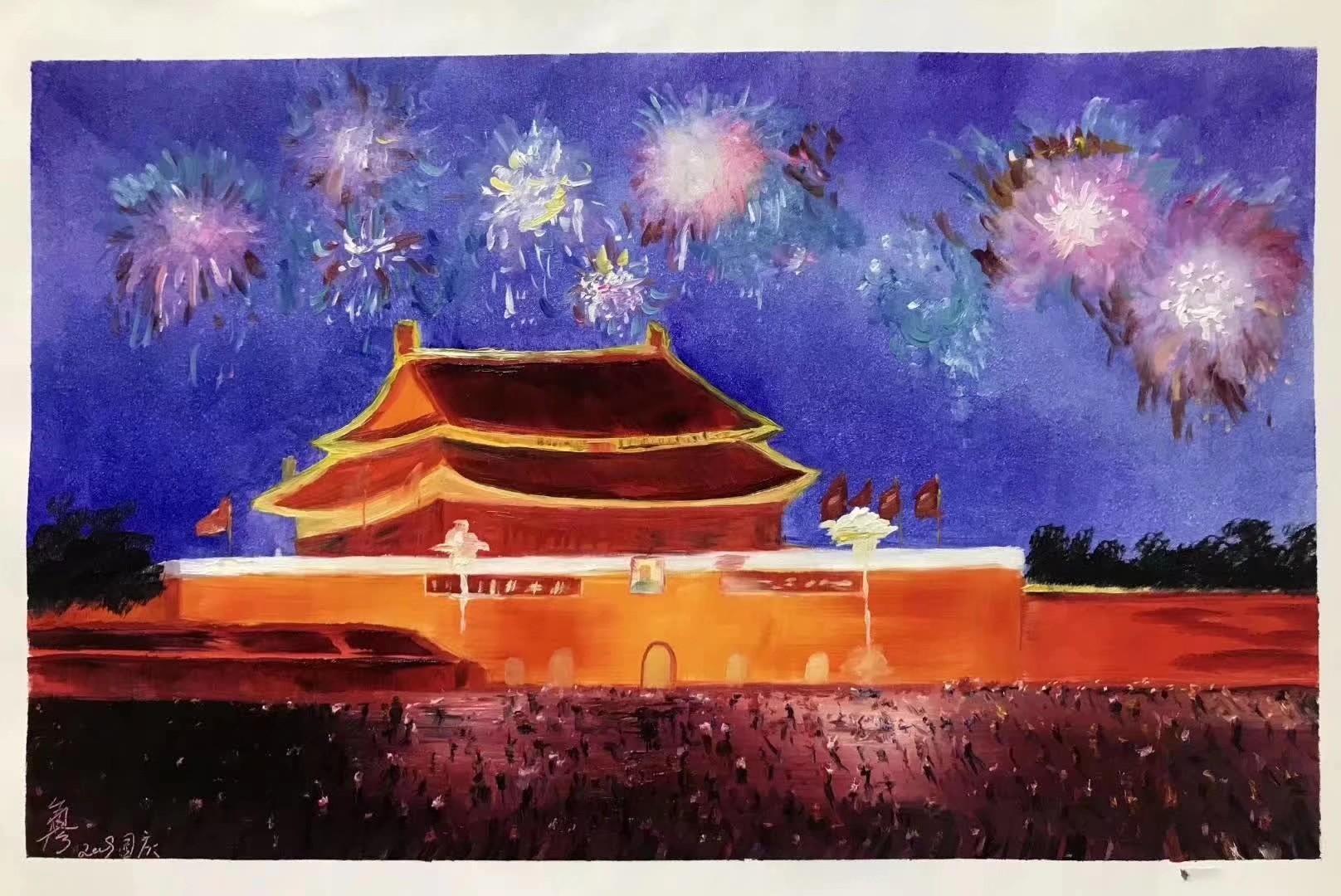 我和我的祖国,10幅70周年精美国庆画稿,用画笔去爱祖国 知乎