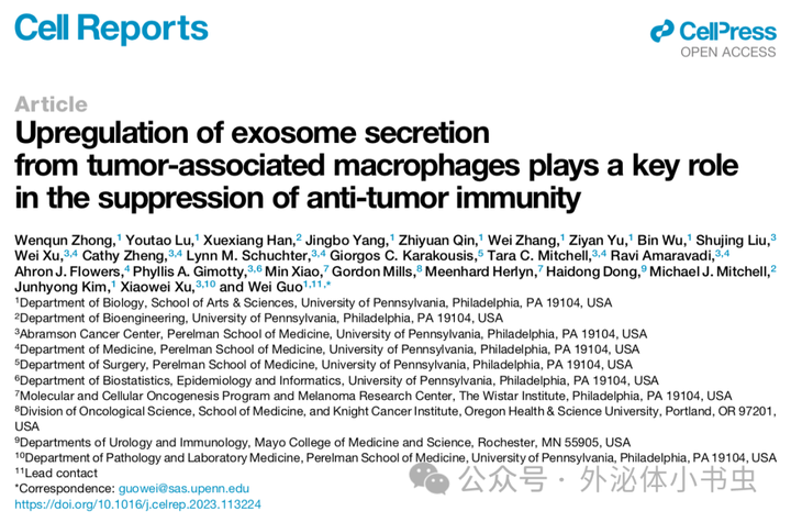 文献分享【Cell Rep.】巨噬细胞来源外泌体携带PD-L1导致肿瘤免疫抑制 - 知乎
