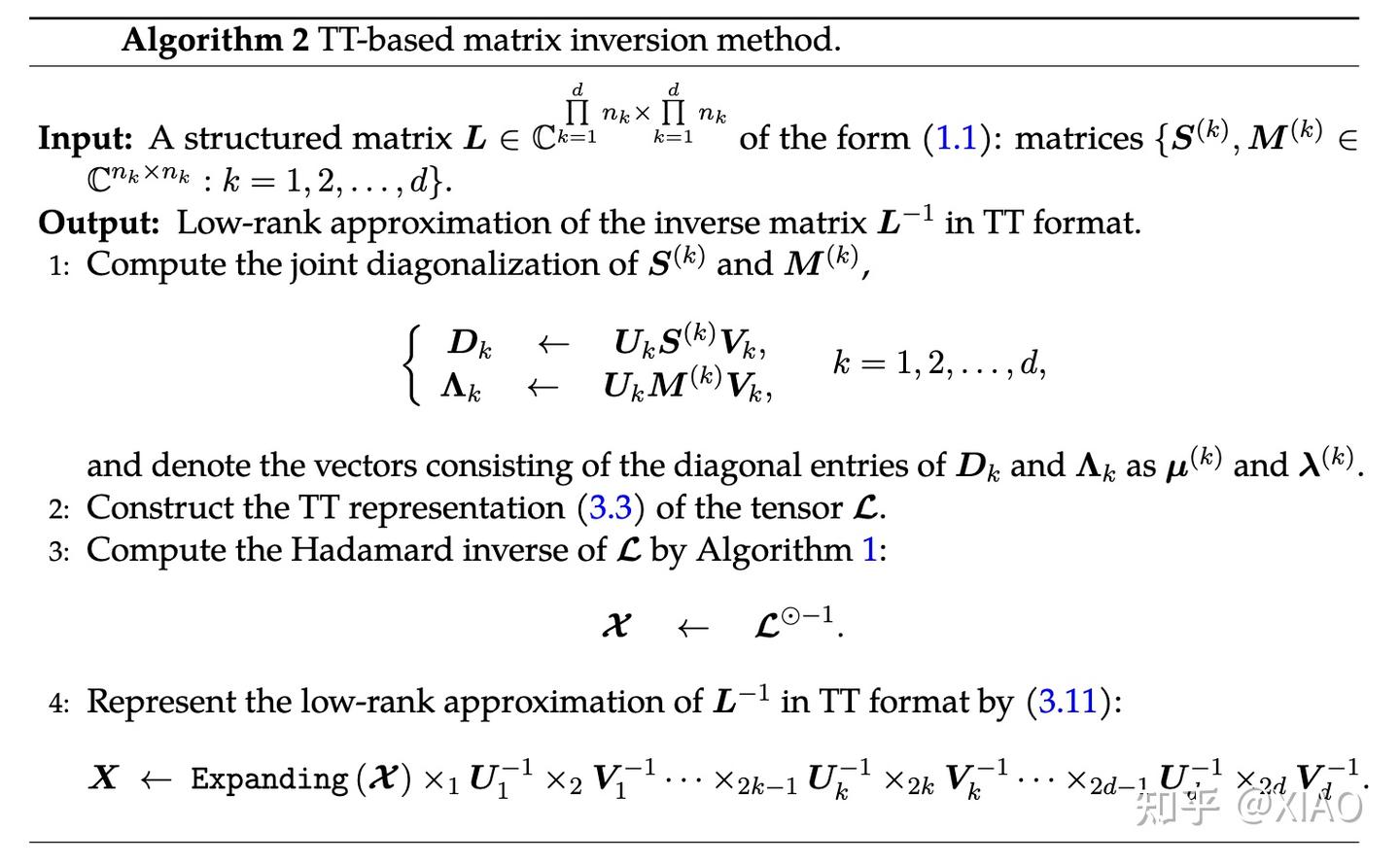 Provable Low-Rank Tensor-Train Approximations in the Inverse of Large-Scale Structured Matrices - 知乎