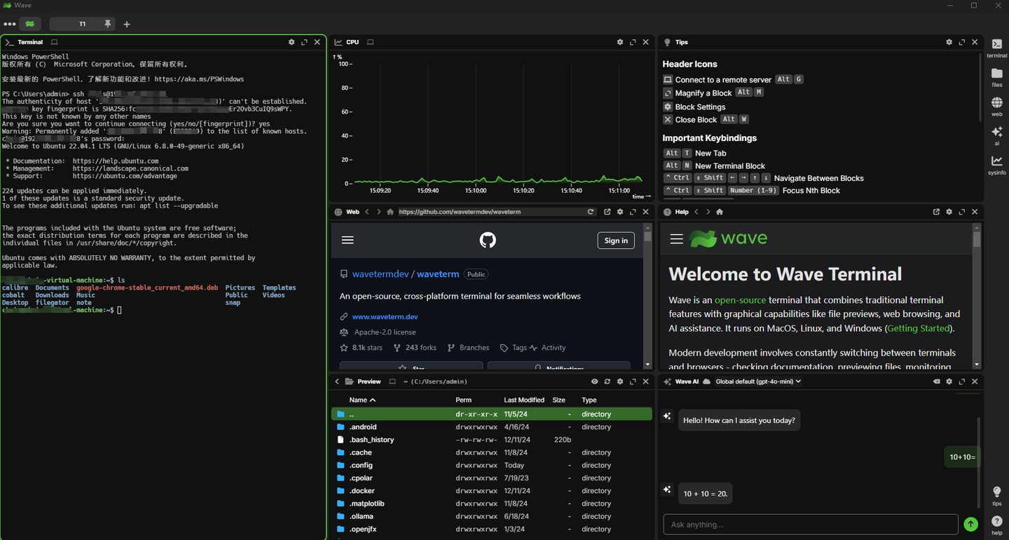 多功能开源终端Wave Terminal安装与远程连接内网Linux服务器教程 - 知乎
