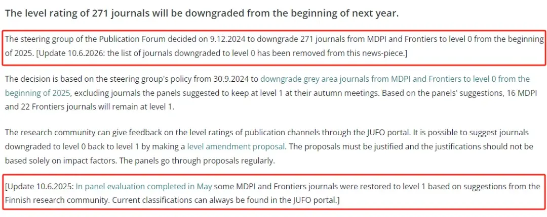 期刊分类系统调整：16本MDPI、22本Frontiers期刊重回1级 - 知乎