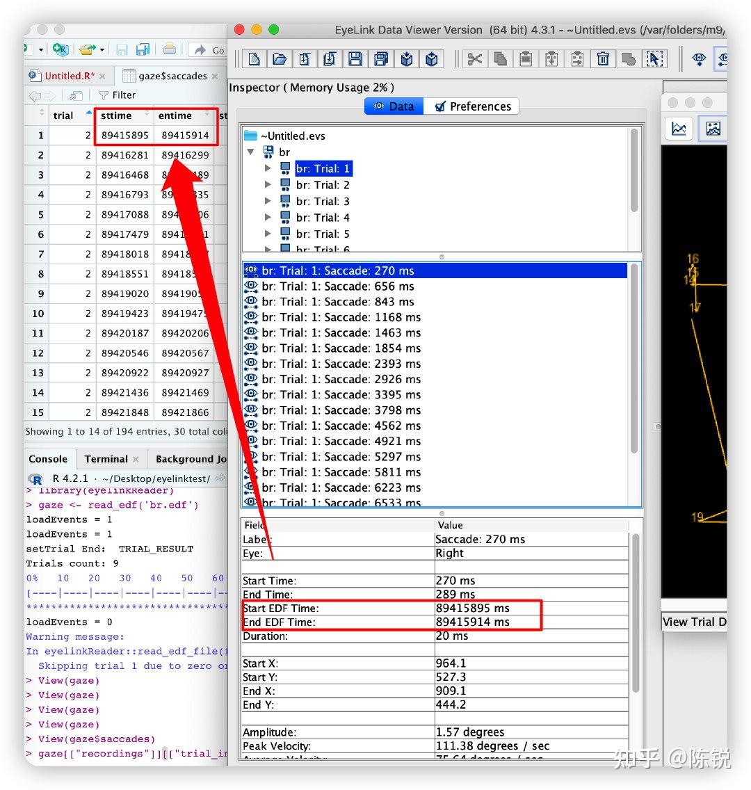 使用R语言包eyelinkReader读取eyelink edf数据 - 知乎